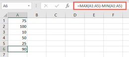 How To Find Range In Microsoft Excel