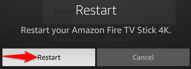 How to Restart an Amazon Fire TV Stick
