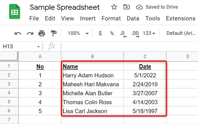 How to Sort Google Sheets by Date