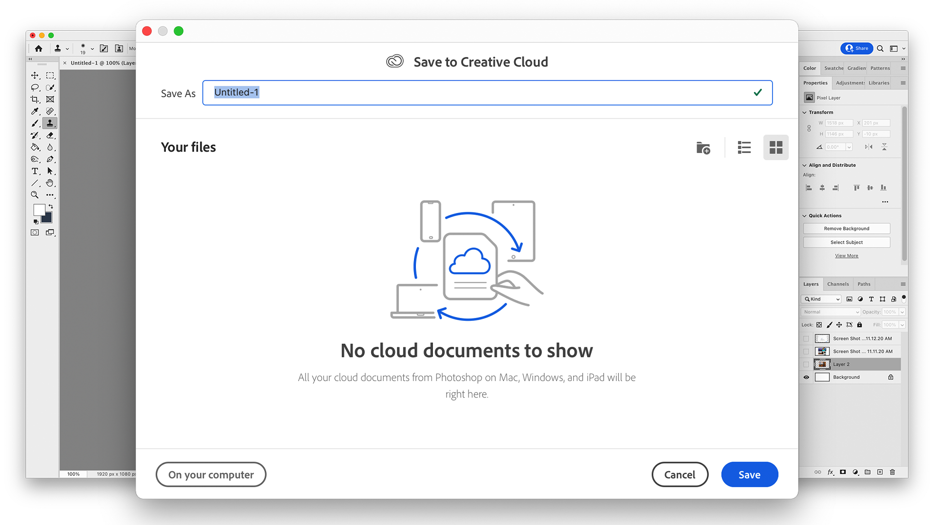 How to Get Rid of Photoshop's "Save to Creative Cloud" Popup