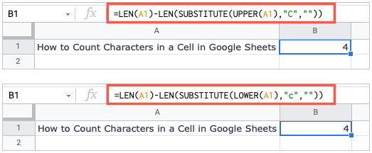 How to Count Characters in a Cell in Google Sheets