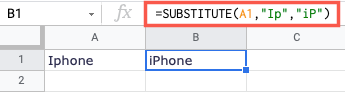 How to Substitute Text in Google Sheets
