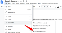 How To Convert A Google Doc To PDF