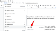 How To Add A Page On Google Docs