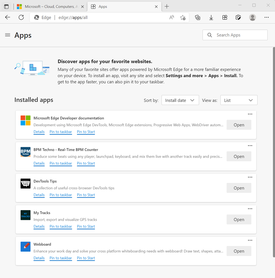 Microsoft Edge Is Improving Your Installed Web Apps