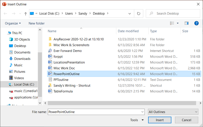How to Make a PowerPoint Presentation From an Outline