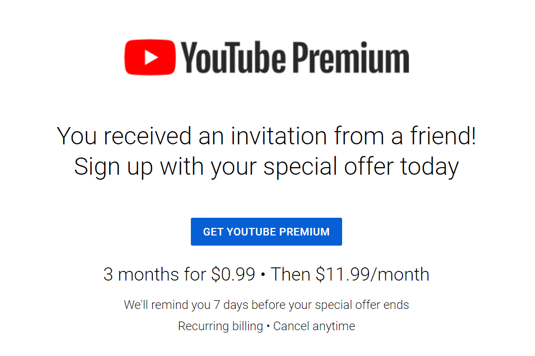 Get Free YouTube Premium With Google's New Referral Program