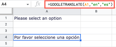 How to Translate Languages in Google Sheets