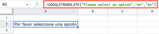 How to Translate Languages in Google Sheets