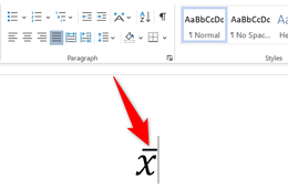 How To Type The X Bar Symbol In Word