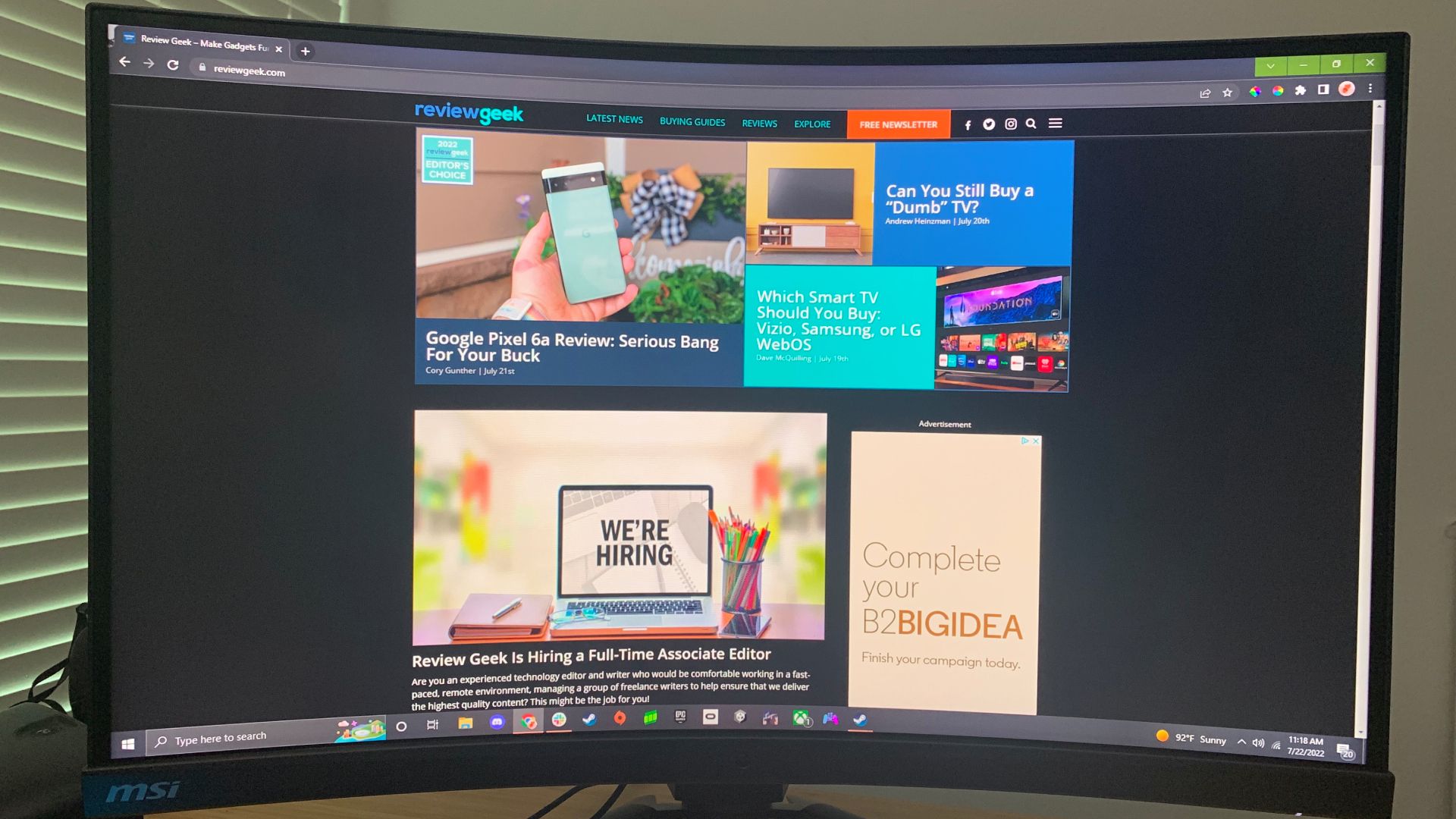 MSI MPG ARTYMIS 273CQR Monitor Review: Smooth Performance From a Curved ...