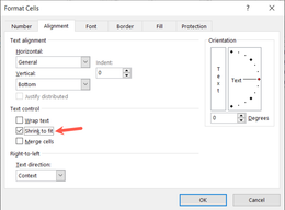 How To Shrink Text To Fit A Cell In Microsoft Excel