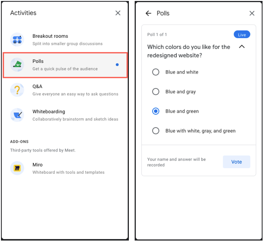 How to Conduct a Poll in Google Meet