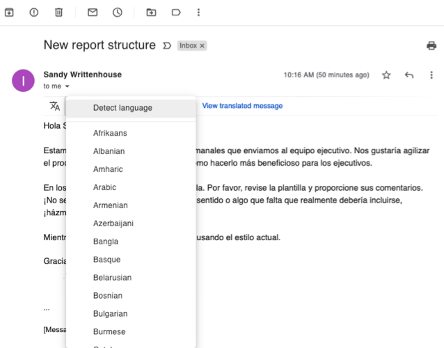 How to Translate Emails You Receive in Gmail