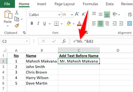 How To Add Text To A Cell With A Formula In Excel