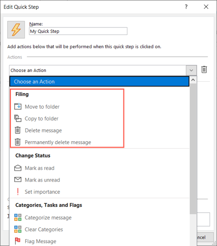 Save Time in Outlook With These 6 Custom Quick Step Examples