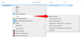 How To Password Protect A Text File On Windows