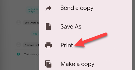 How to Print a Text Message Conversation