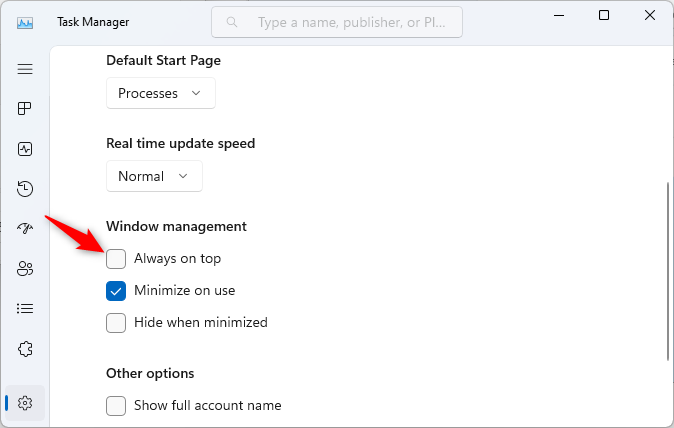 How to Make Windows 11's Task Manager "Always on Top"