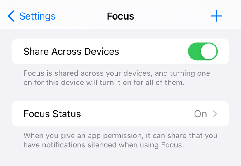 What Is "Share Focus Status" on iPhone?