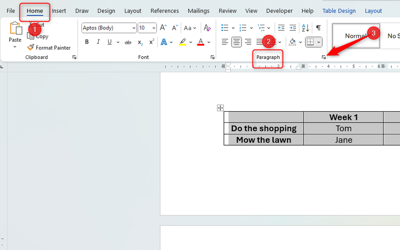 How to Organize Tables Across Pages in Word