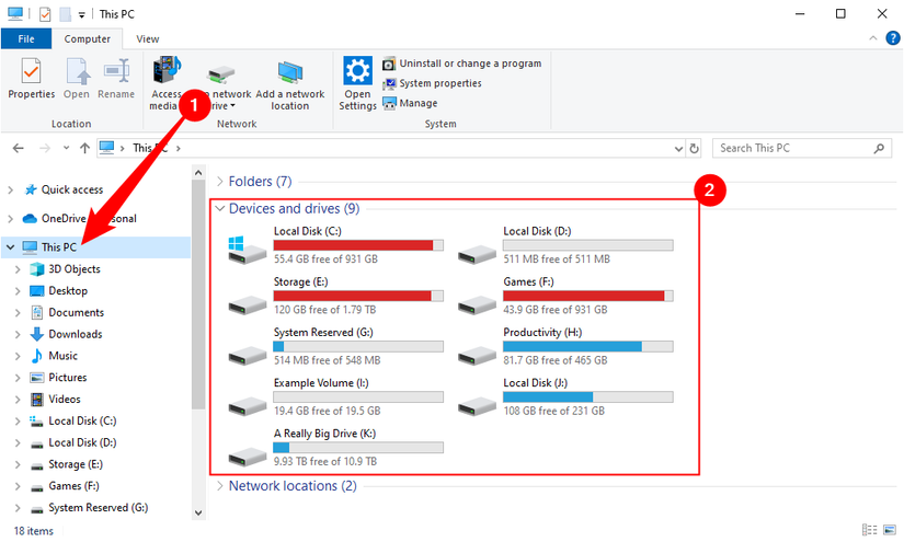 How to Check Free Disk Space on Windows 10