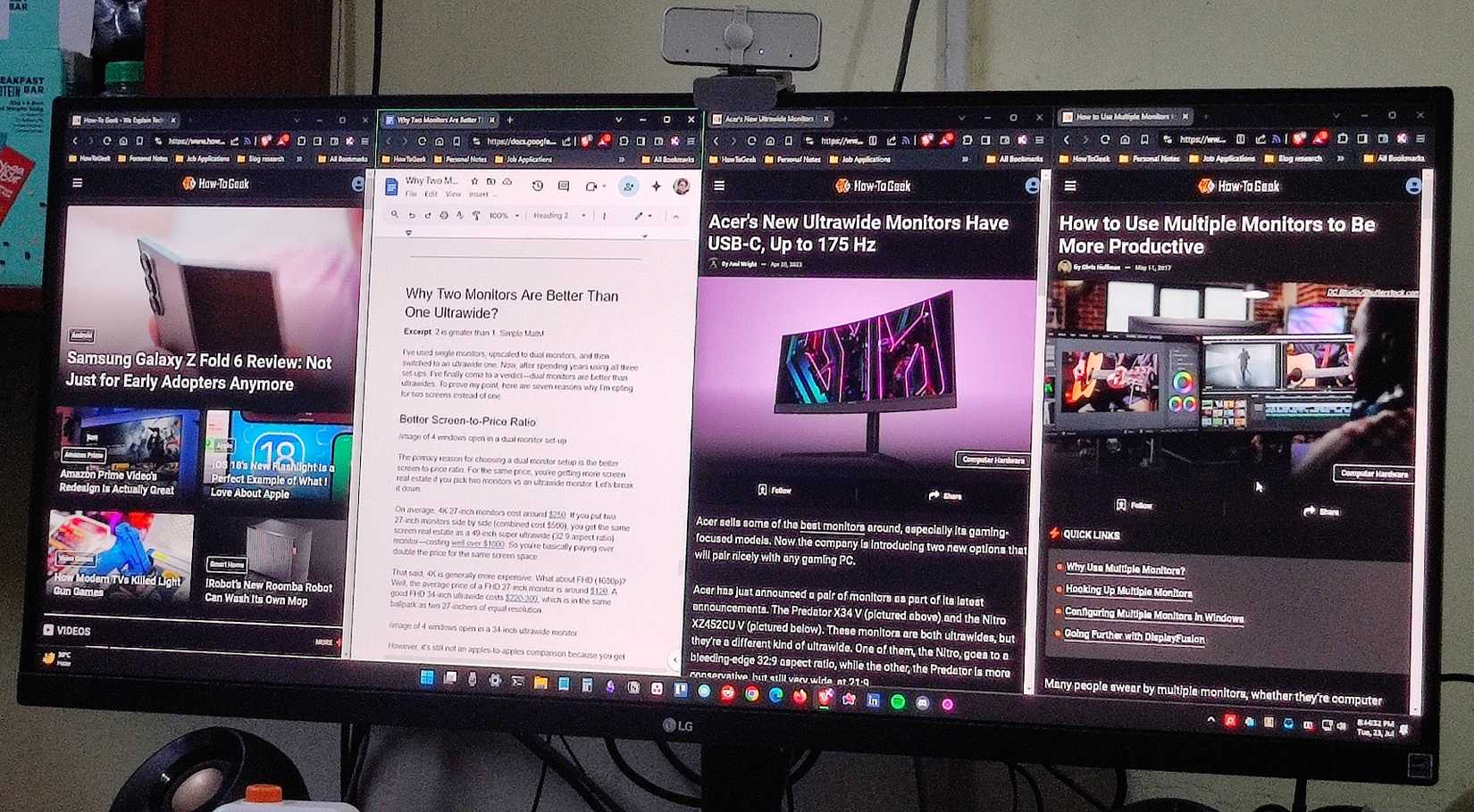 Why Two Monitors Are Better Than One Ultrawide