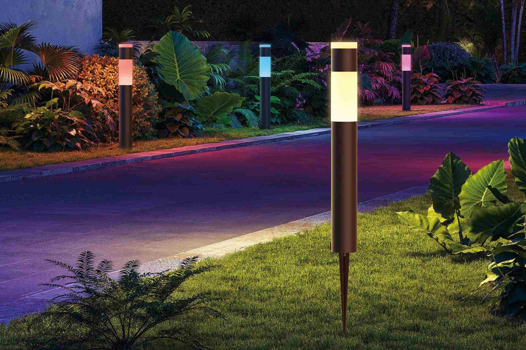 Outdoor Pathway Light Inset Low Voltage LED Path Light Kit 6 Lamps