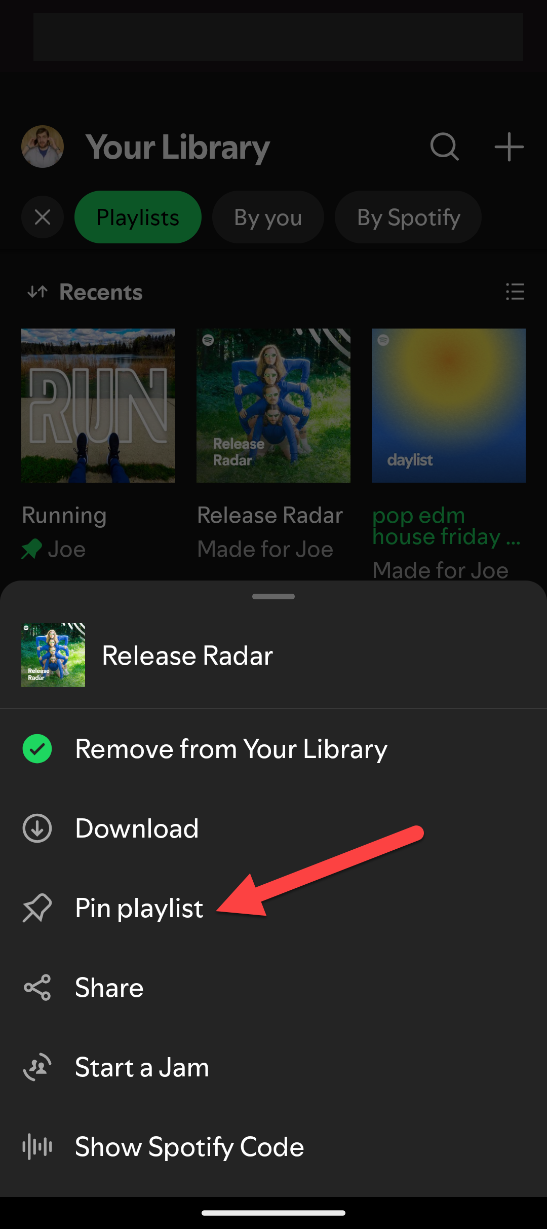 Quick Tip: You Can Pin Spotify Playlists (And More)