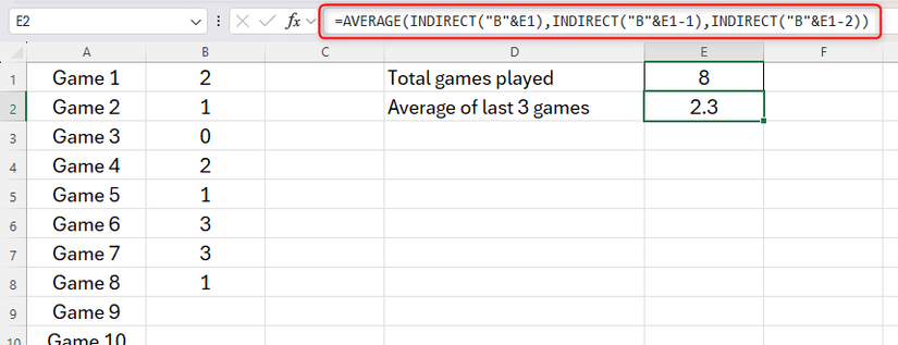 How to Use the INDIRECT Function in Excel