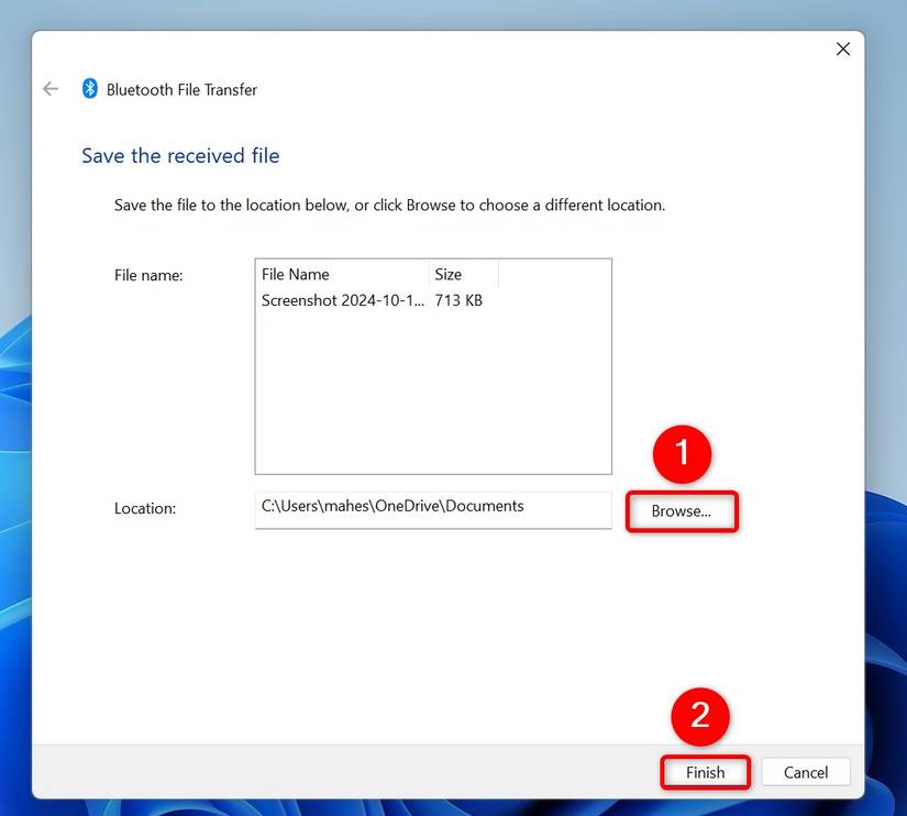 How to Share Files Over Bluetooth on Windows 11