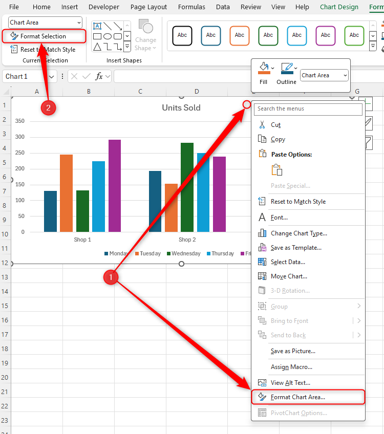 How to Format Your Chart in Excel