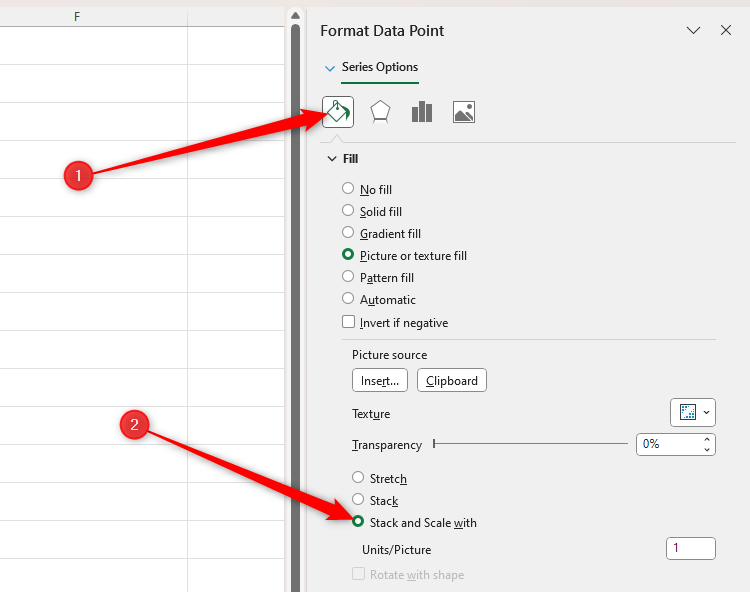 How To Use Pictures And Icons As Chart Columns In Excel