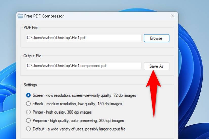 How to Compress PDF Files on Windows 11
