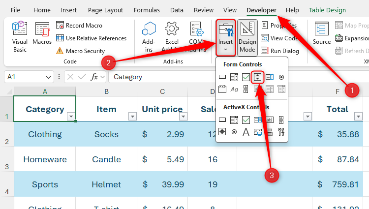 Don’t Increase or Decrease Values in Excel Manually: Use the Spin Button Instead