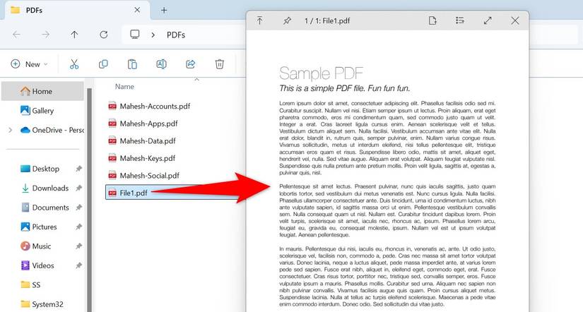 4 Ways to See Previews of Files Without Opening Them on Windows 11