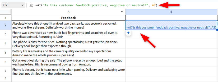 How to Use the AI Function in Google Sheets