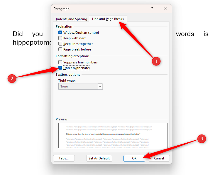 How to Control Hyphens in Microsoft Word
