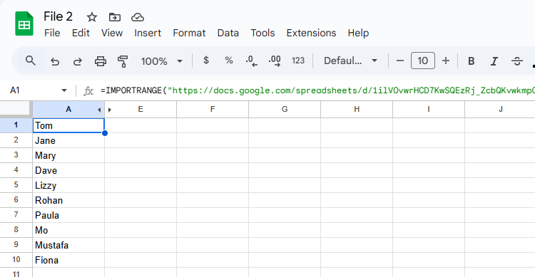 How to Use the IMPORTRANGE Function to Import Data From One Google ...