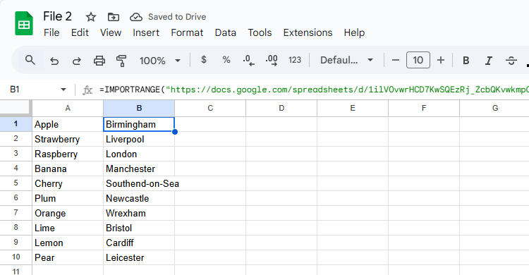 How to Use the IMPORTRANGE Function to Import Data From One Google ...