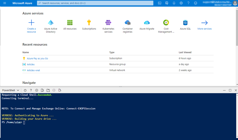 How To Access Azure Cloud Shell From Visual Studio Code