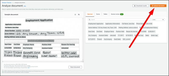 How To Use AWS Textract OCR To Pull Text and Data From Documents