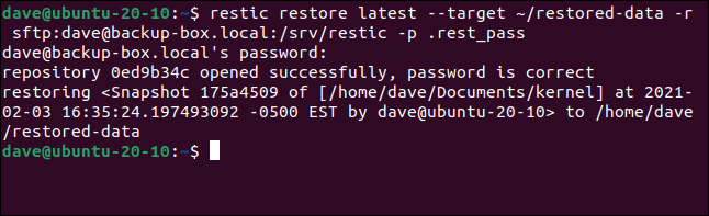 How To Use The Restic Backup Program On Linux