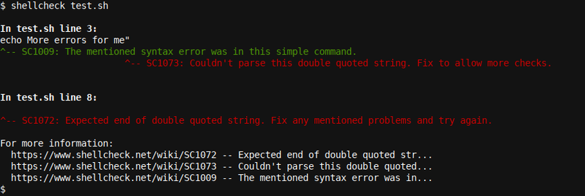 Using shellcheck to Find and Fix Scripting Bugs