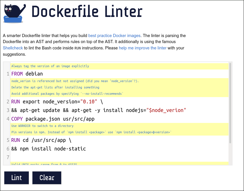 How to Use Hadolint to Lint Your Dockerfiles