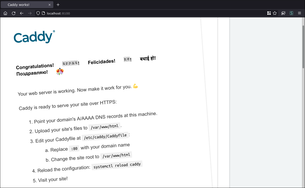 How to Deploy a Caddy Web Server With Docker