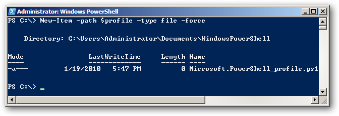 Customizing your PowerShell Profile